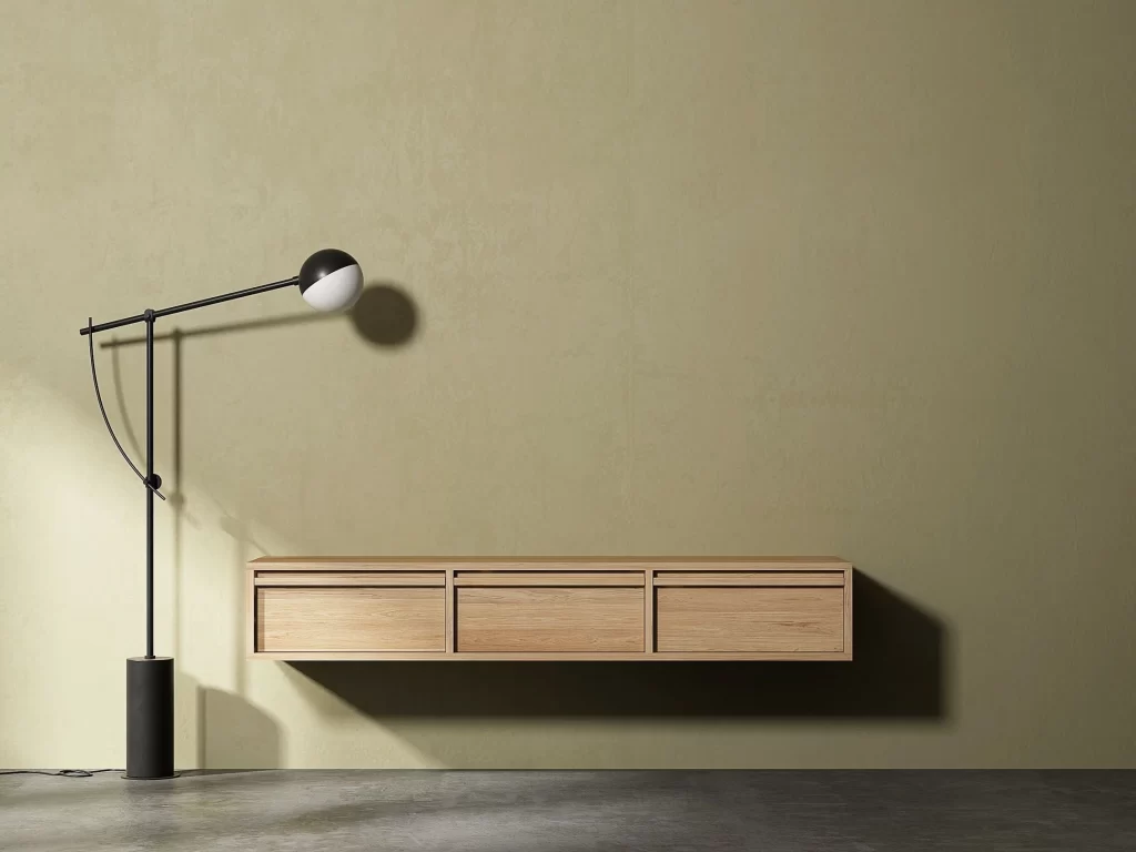 Floating Cabinet with 3 Drawers L 161 x D 40 x H 26 - Furniture Design ...